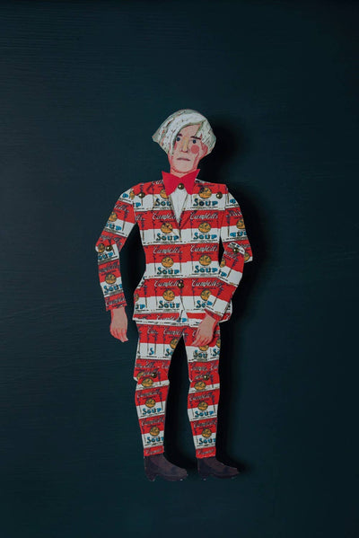 Cut & Make Andy Warhol Paper Puppet