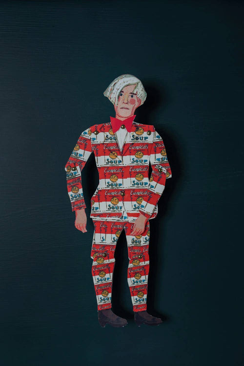 Cut & Make Andy Warhol Paper Puppet