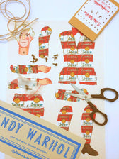 Cut & Make Andy Warhol Paper Puppet